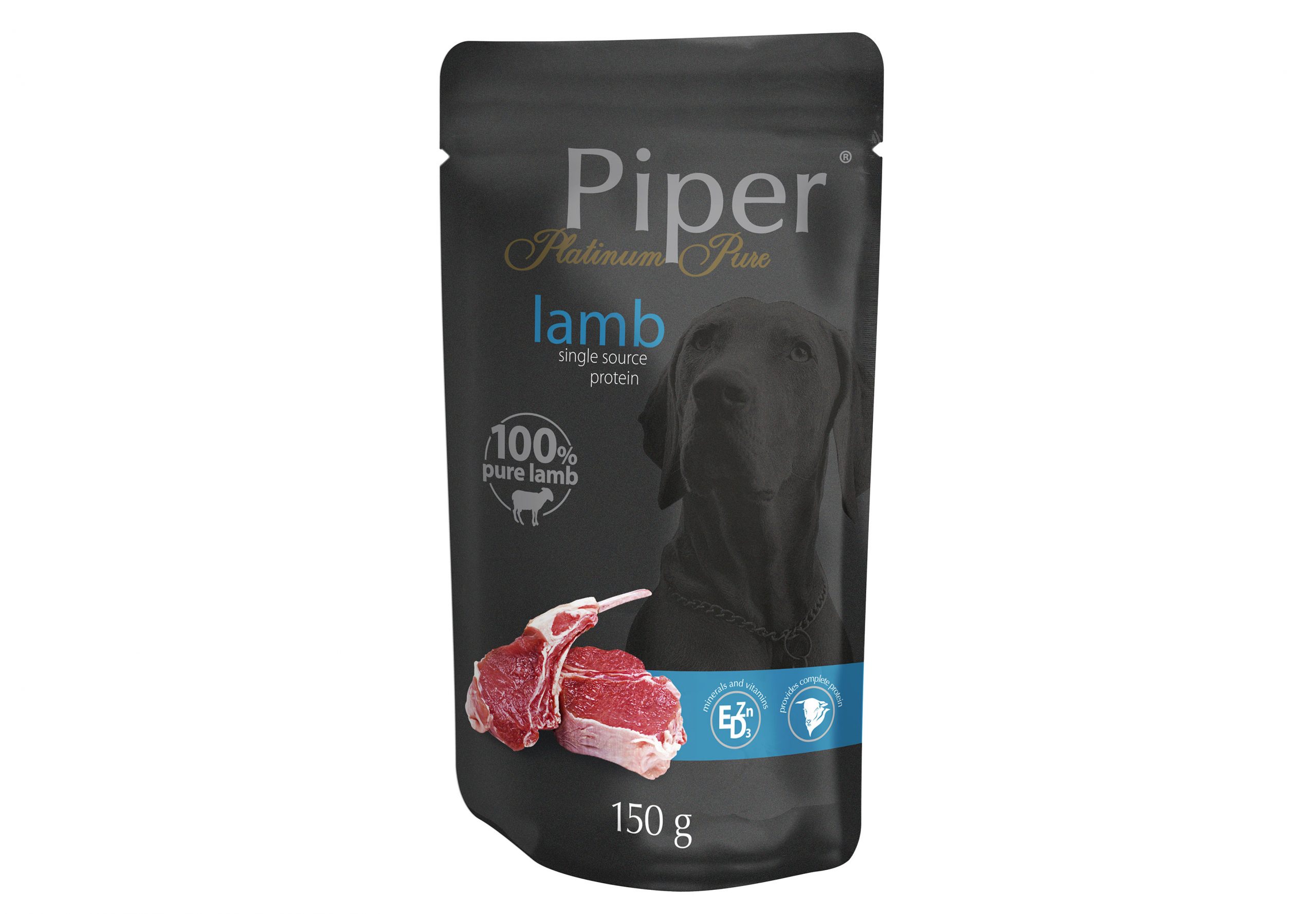 Piper Platinum Pure Lamb 150 гр - Пауч с агне при чувствителна ...