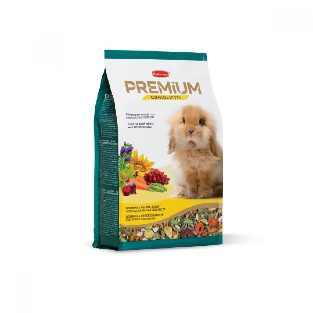 Padovan Premium Coniglietti - пълноценна премиум храна за мини зайчета ...